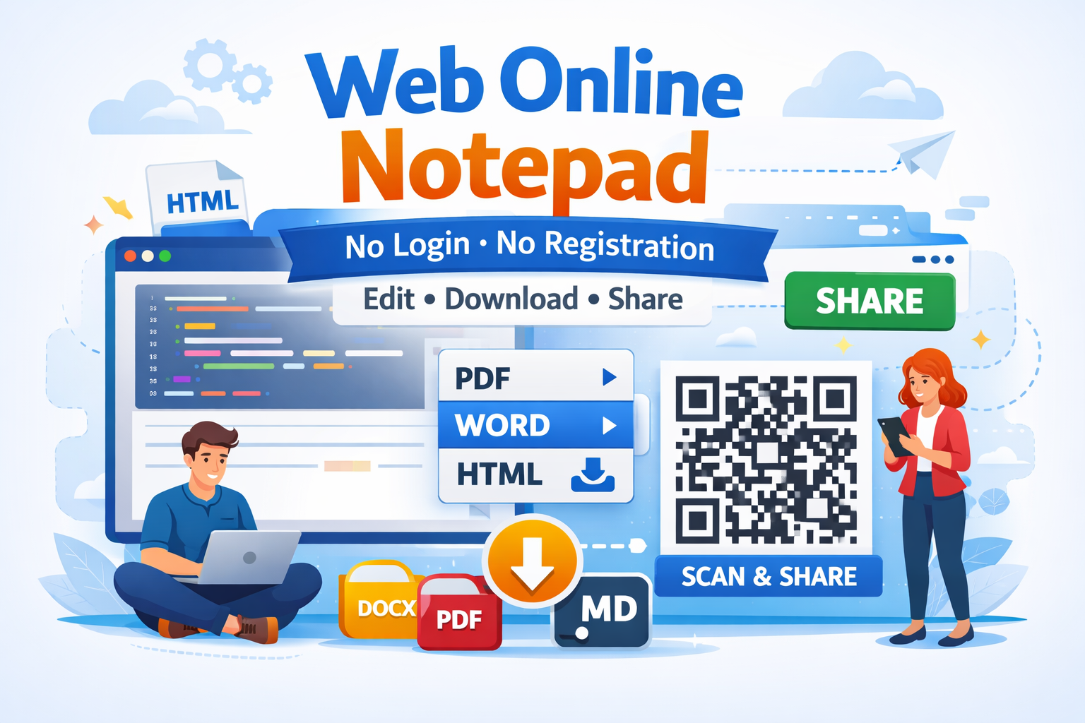 Web Notepad - Free Online Notepad No Login Required | Share Online ...